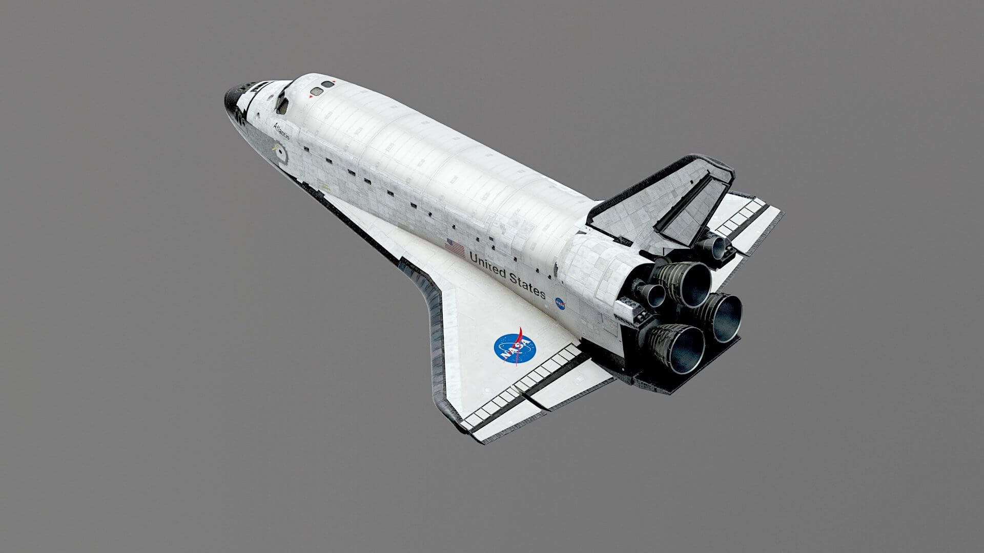 Space Shuttle Atlantis (Exterior Only) - 3D Model by Albin