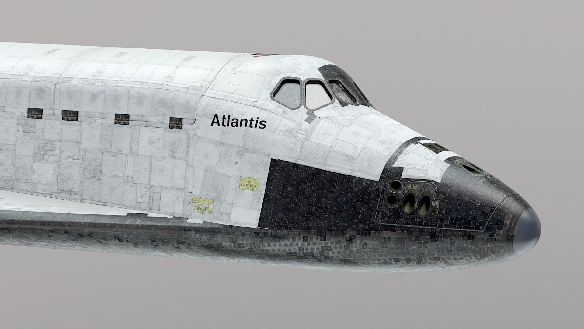 Space Shuttle Atlantis (Exterior Only) - 3D Model by Albin