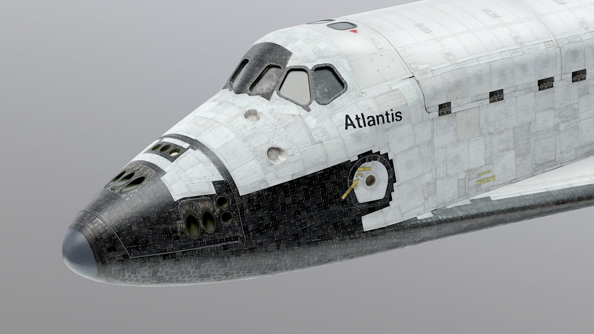 Space Shuttle Atlantis (Exterior Only) - 3D Model by Albin