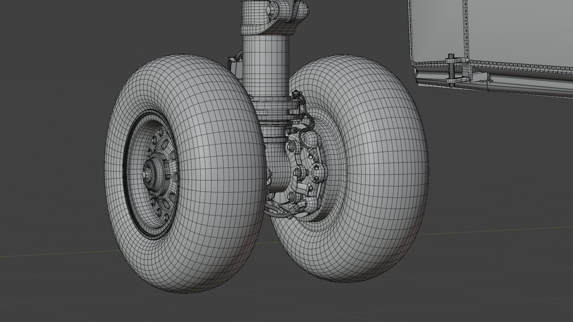 Space Shuttle Landing Gear - 3D Model by Albin
