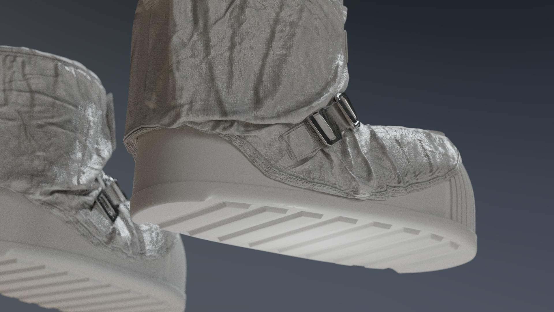 NASA Apollo 11 Boots - 3D Model by Albin