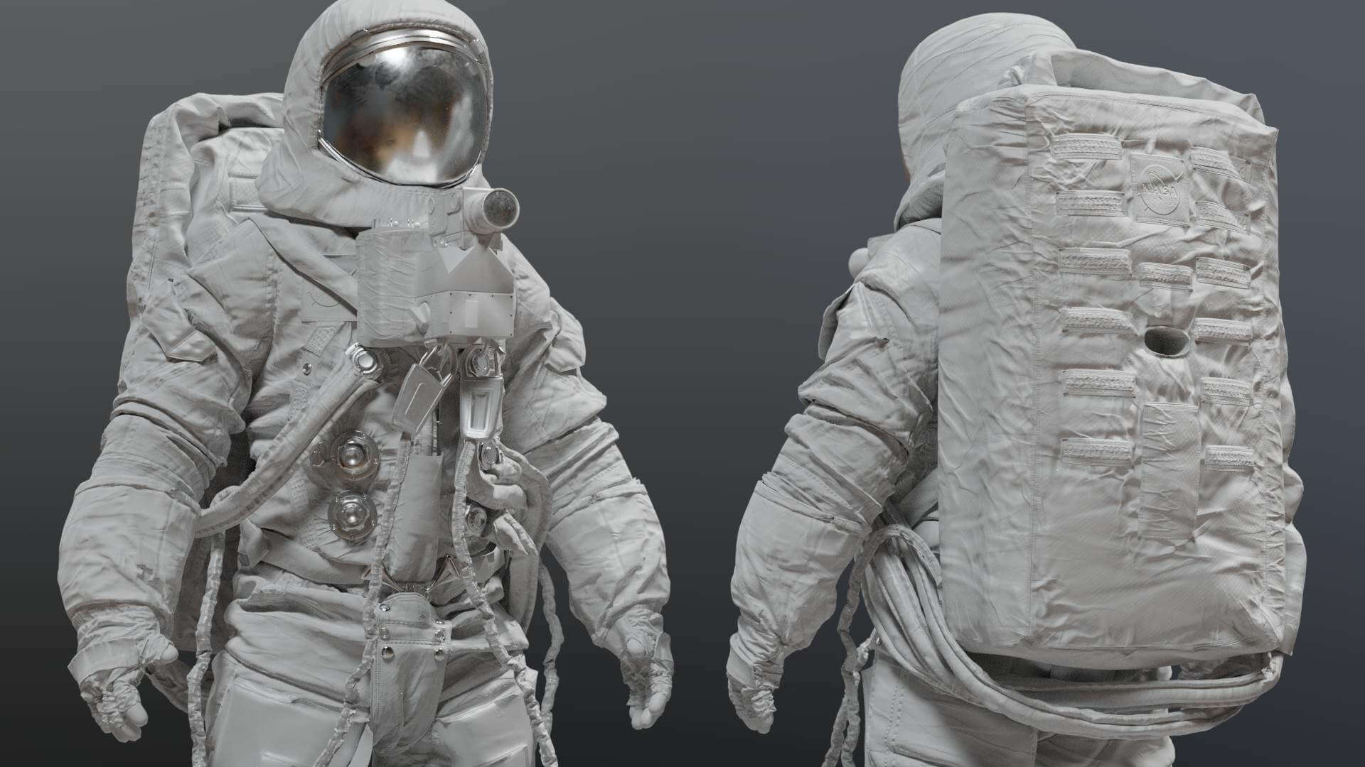 NASA Apollo 11 Space Suit - 3D Model by Albin
