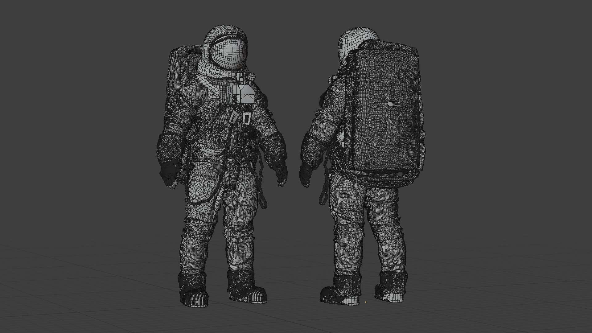NASA Apollo 11 Space Suit - 3D Model by Albin