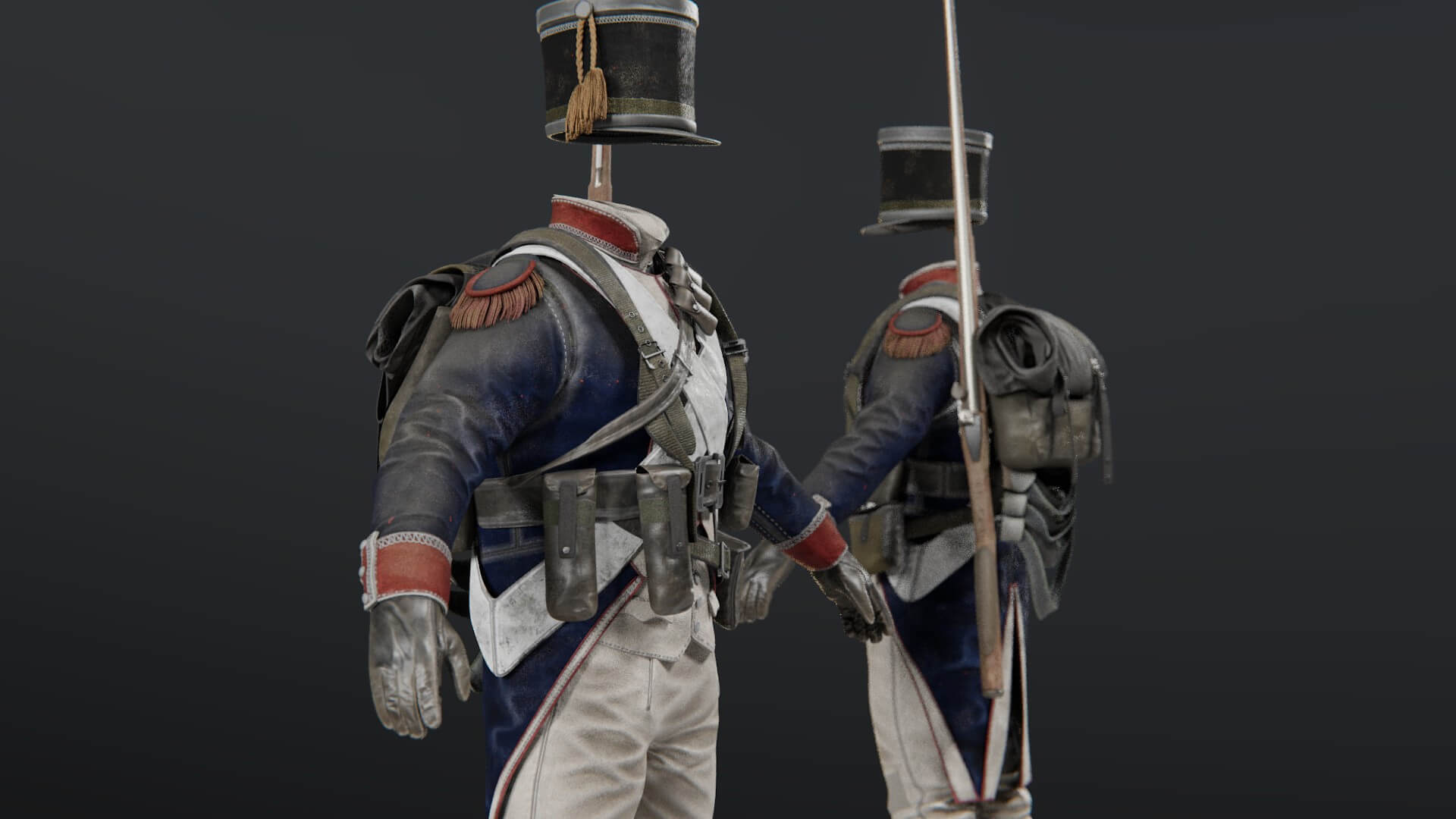 Soldier Napoleon Infantry - 3D Model by Albin