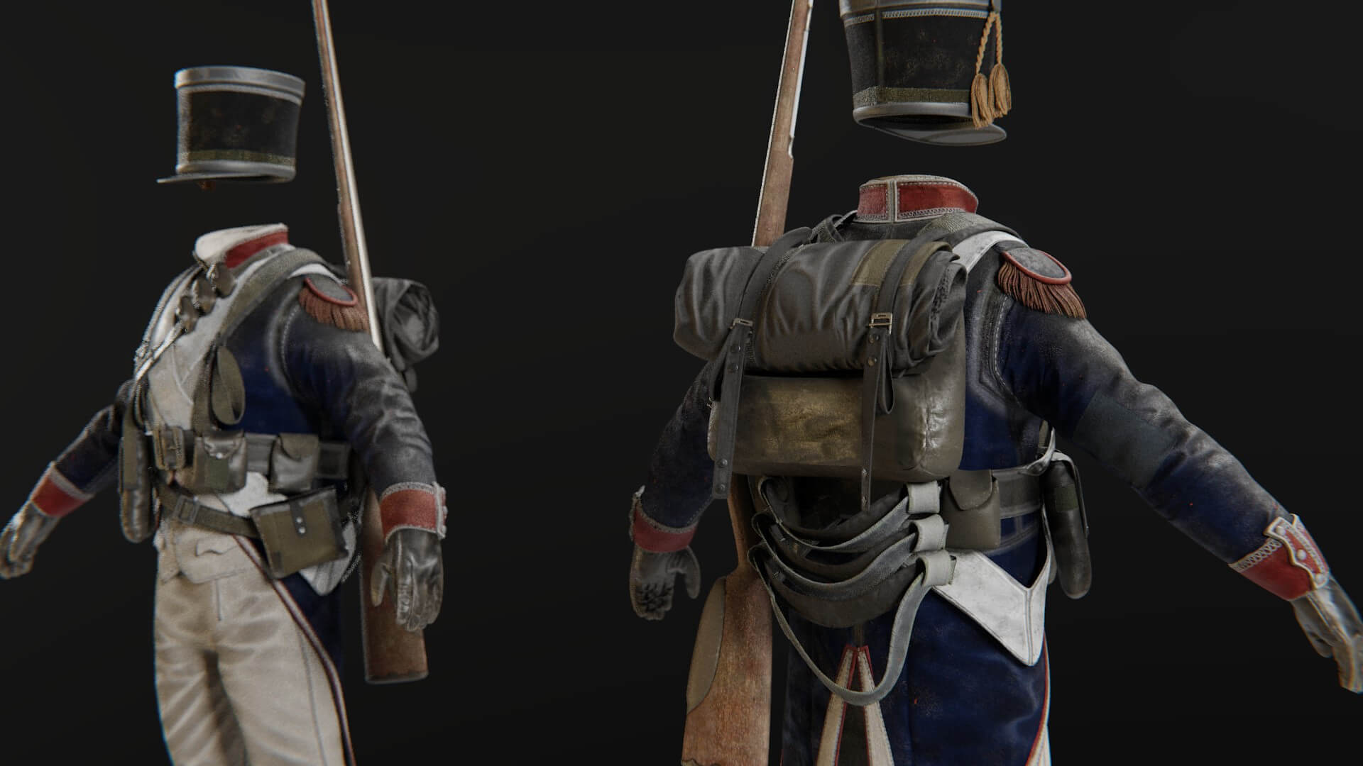 Soldier Napoleon Infantry - 3D Model by Albin