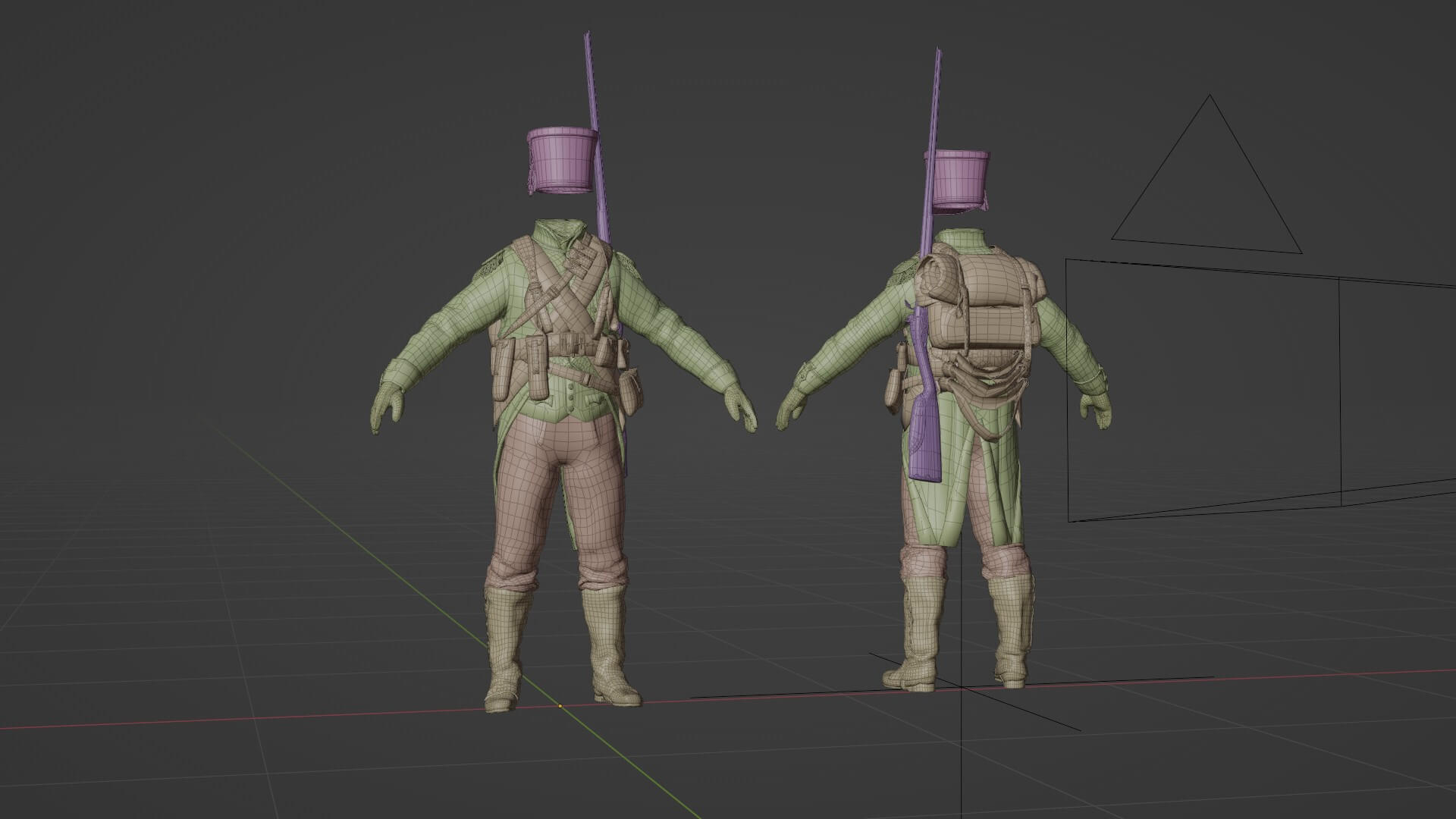 Soldier Napoleon Infantry - 3D Model by Albin