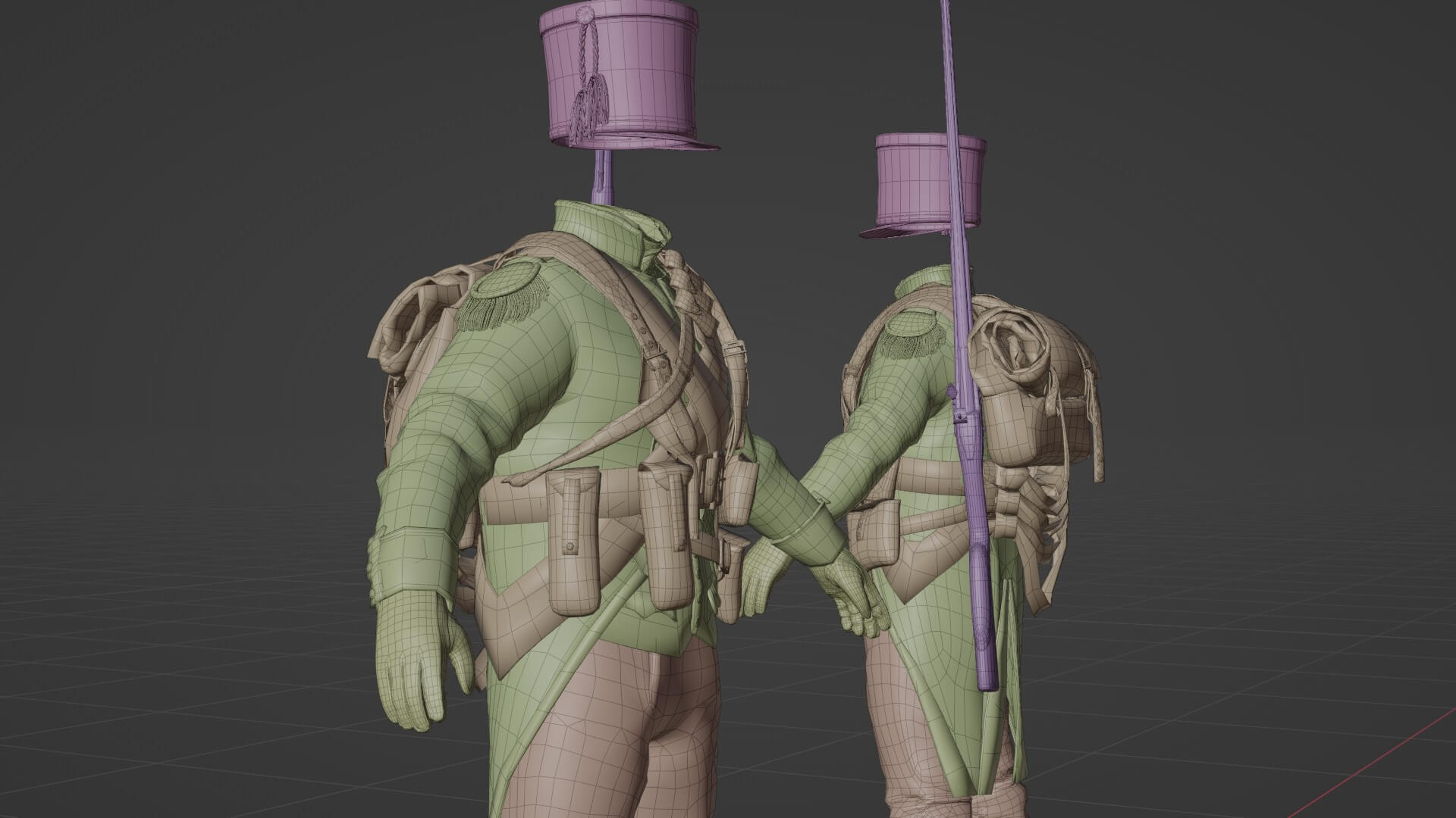 Soldier Napoleon Infantry - 3D Model by Albin