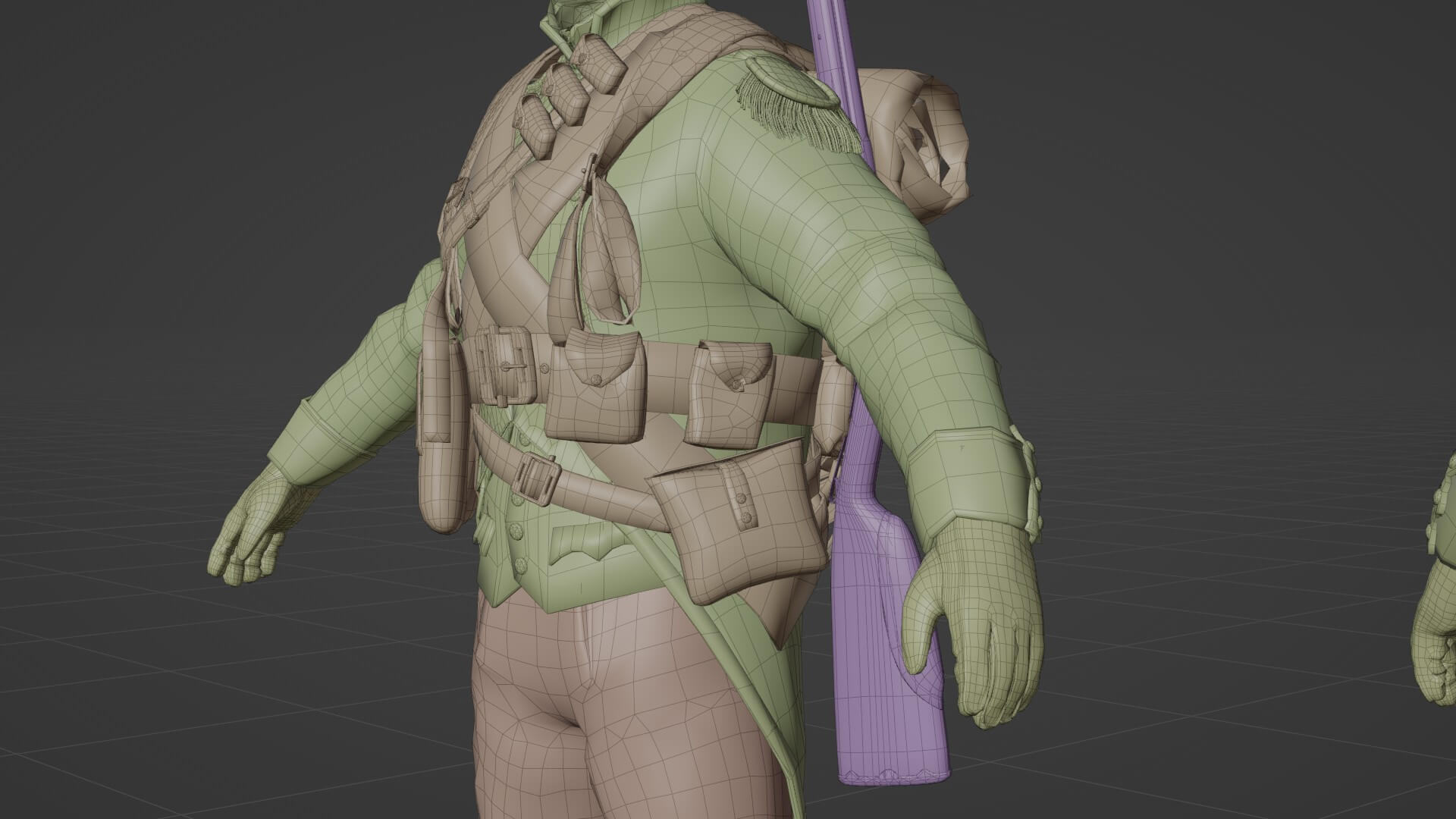 Soldier Napoleon Infantry - 3D Model by Albin