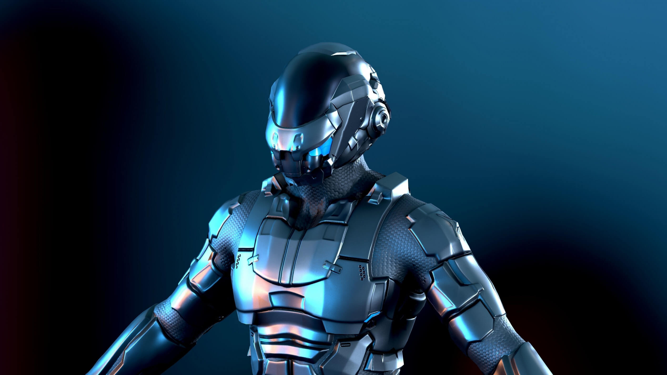 Space Trooper - 3D Model by Aleanian
