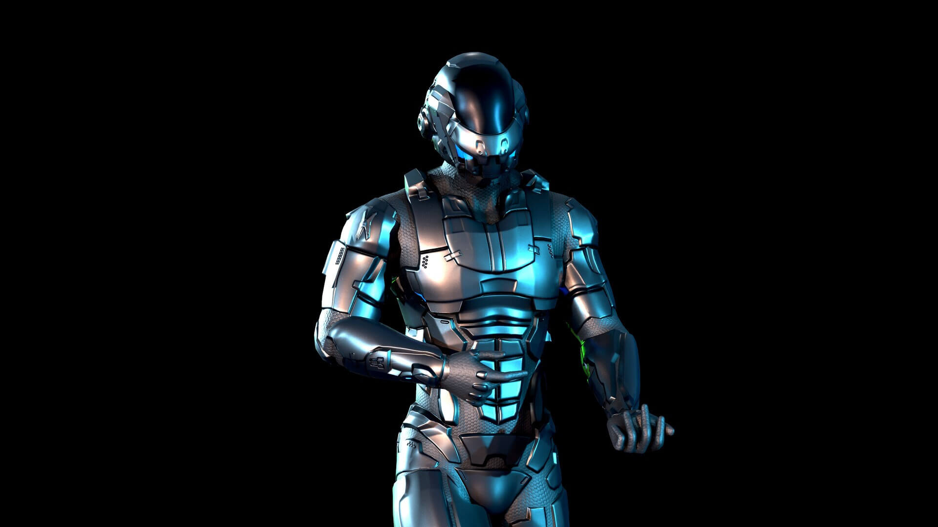 Space Trooper - 3D Model by Aleanian