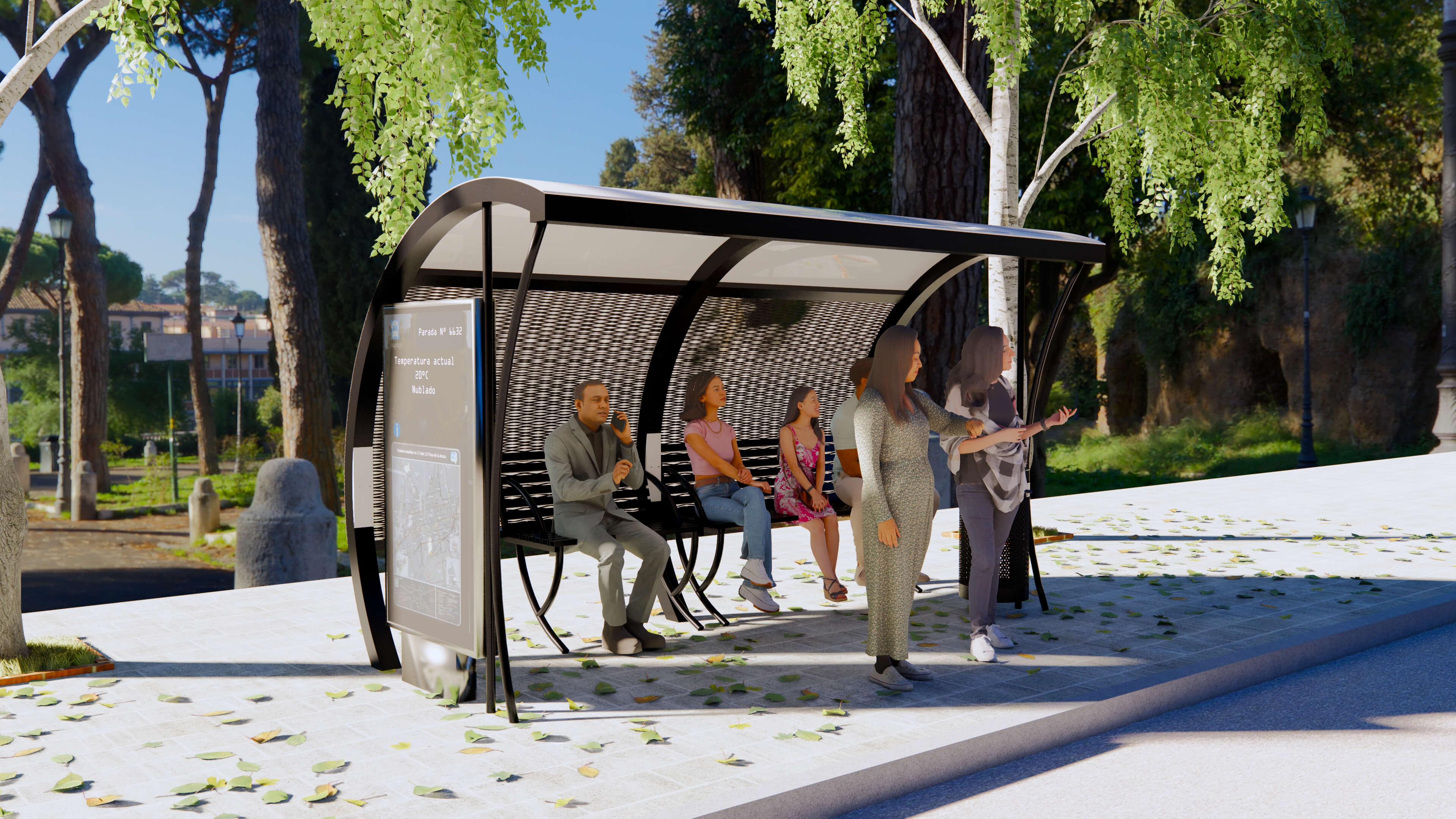 Parada Autobus Moderna - 3D Model by Alejandrogarcia