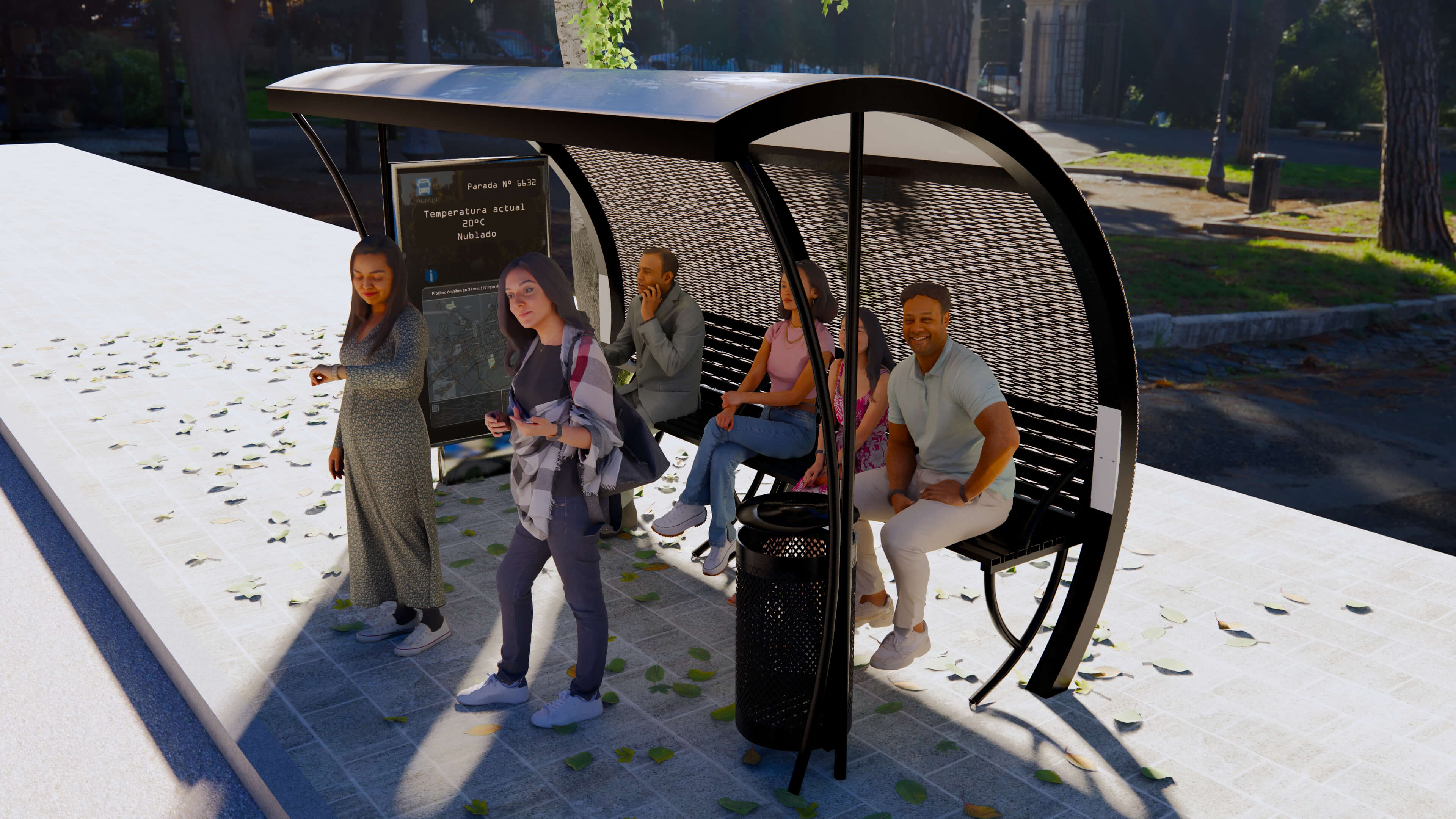 Parada Autobus Moderna - 3D Model by Alejandrogarcia