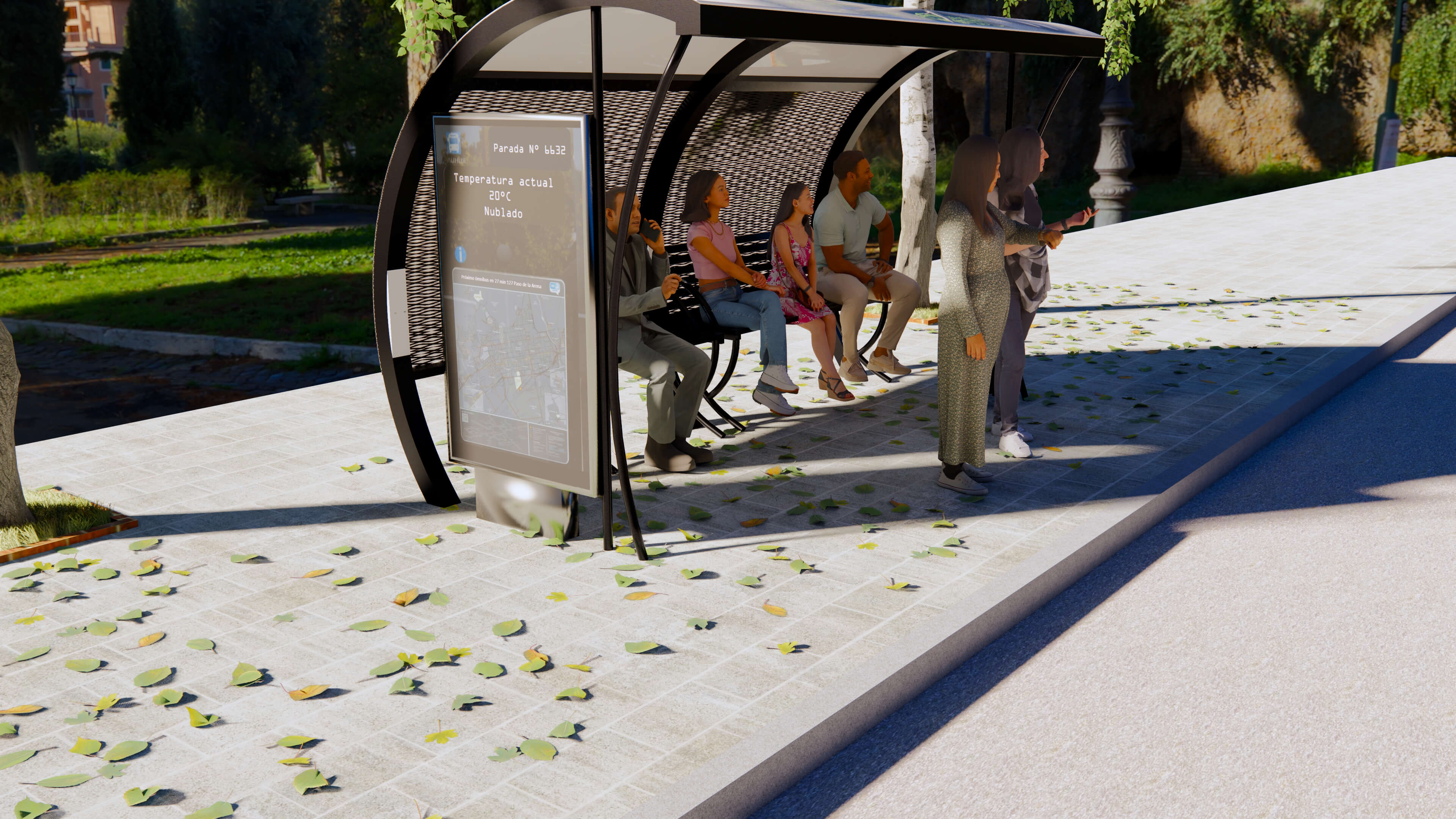 Parada Autobus Moderna - 3D Model by Alejandrogarcia