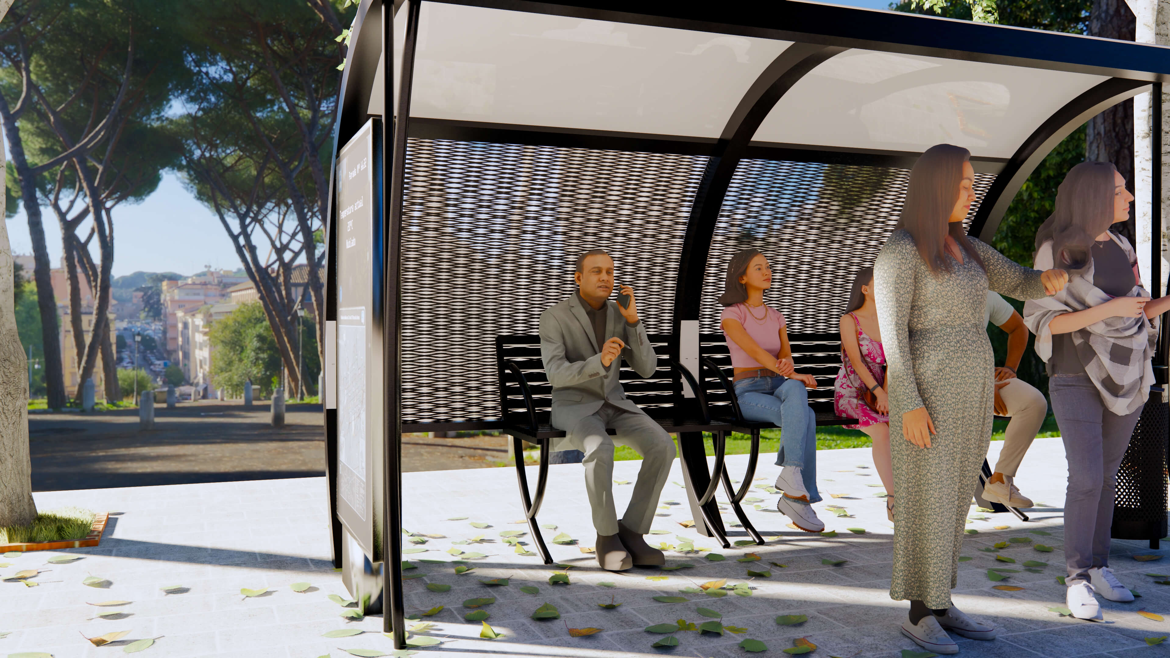 Parada Autobus Moderna - 3D Model by Alejandrogarcia