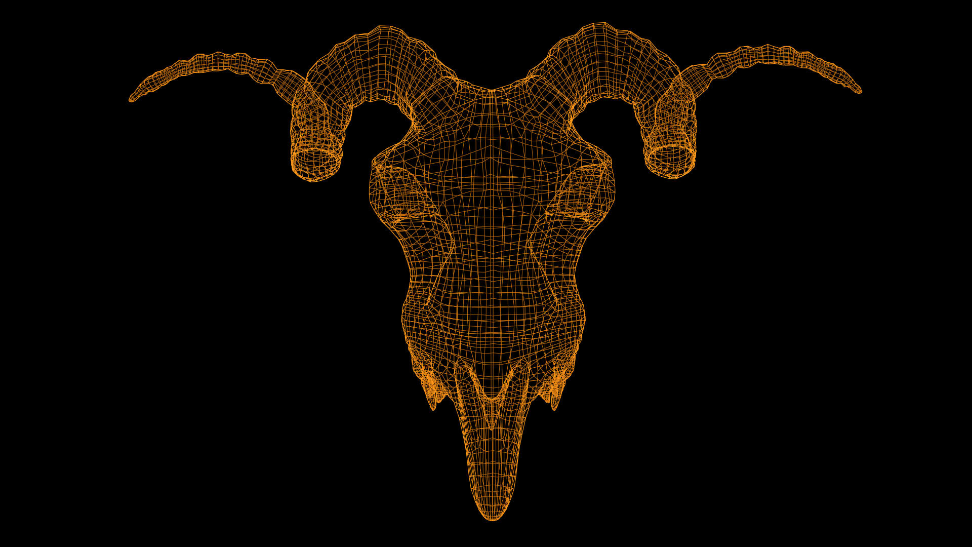 Low Poly Ram Skull With 4K Textures - 3D Model by AleksaT