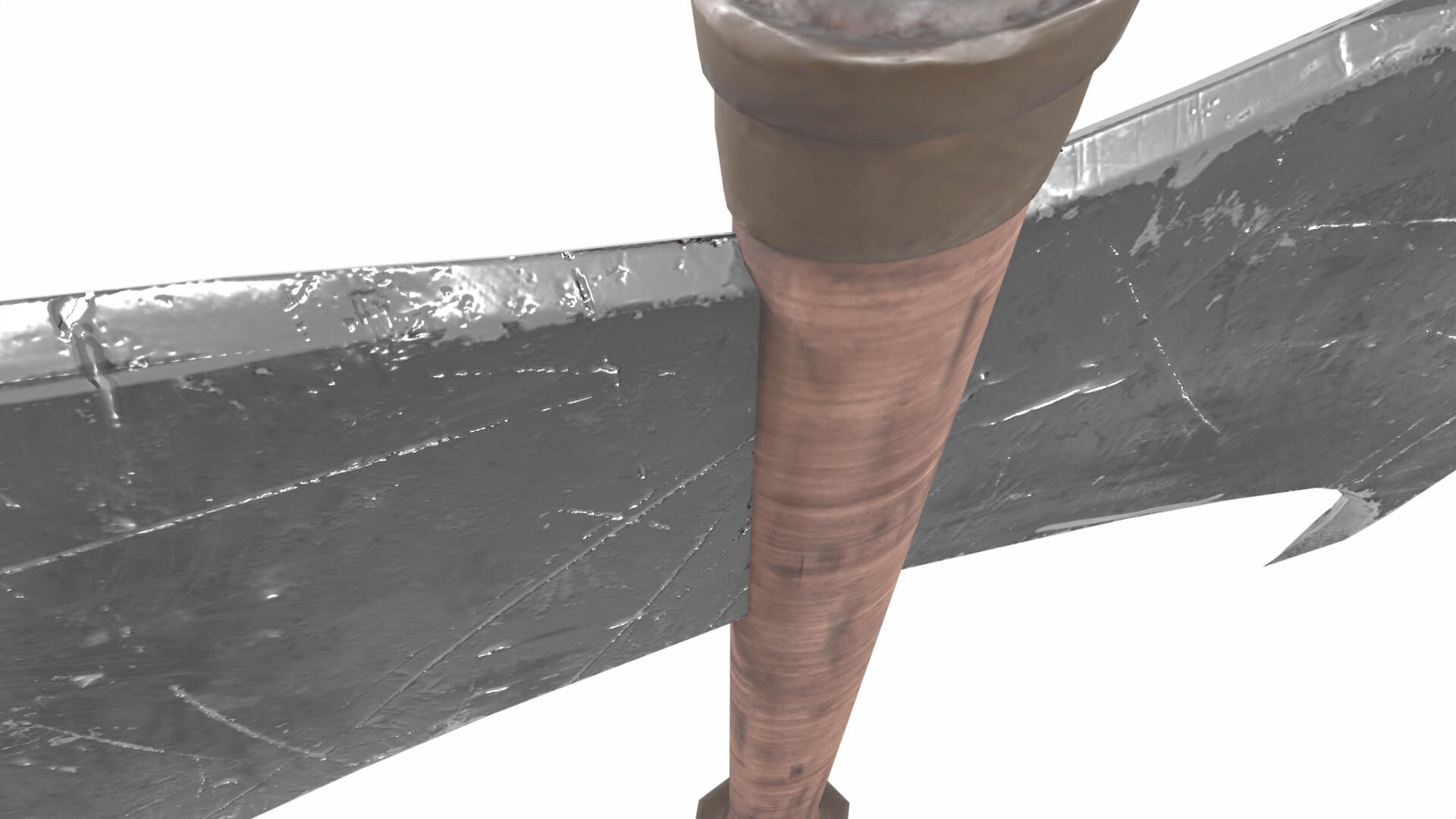 Medieval Double-Edged Axe 3D Model by AleksaT