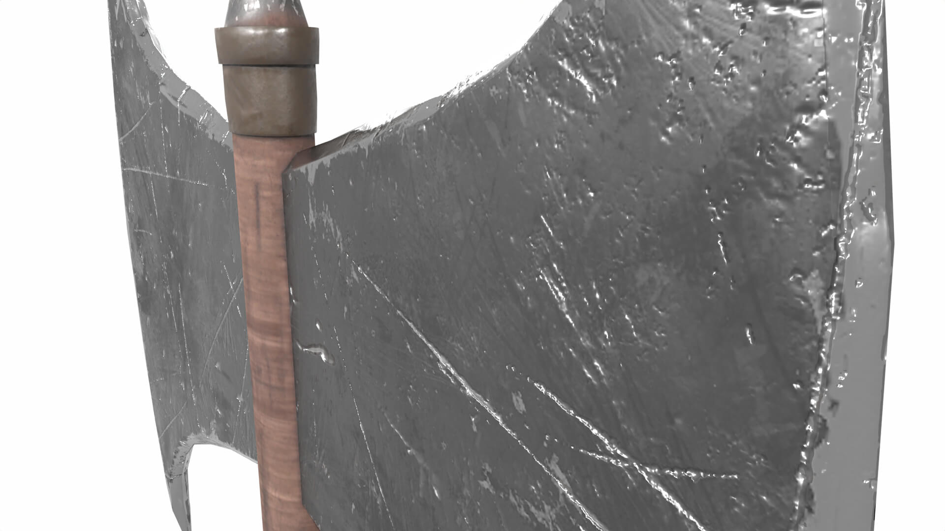 Medieval Double-Edged Axe 3D Model by AleksaT