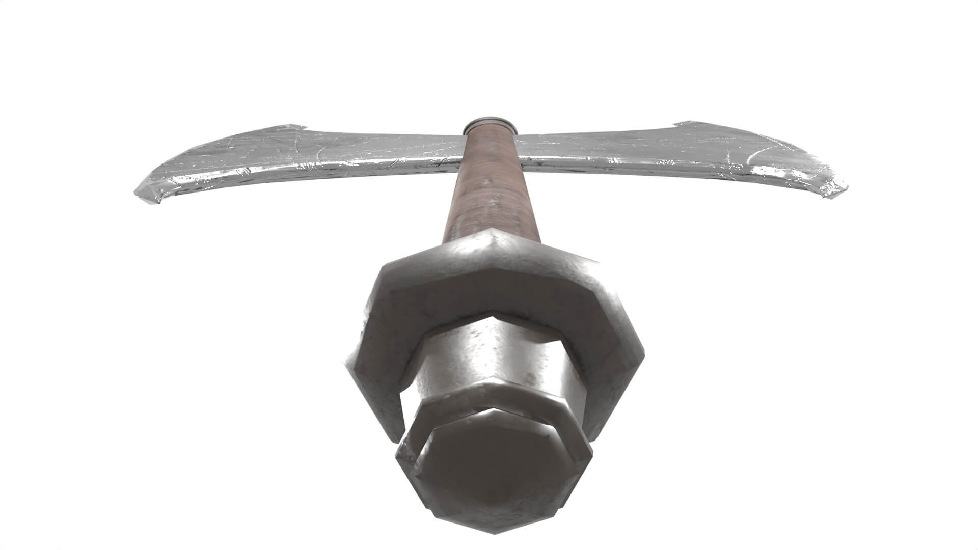 Medieval Double-Edged Axe 3D Model by AleksaT