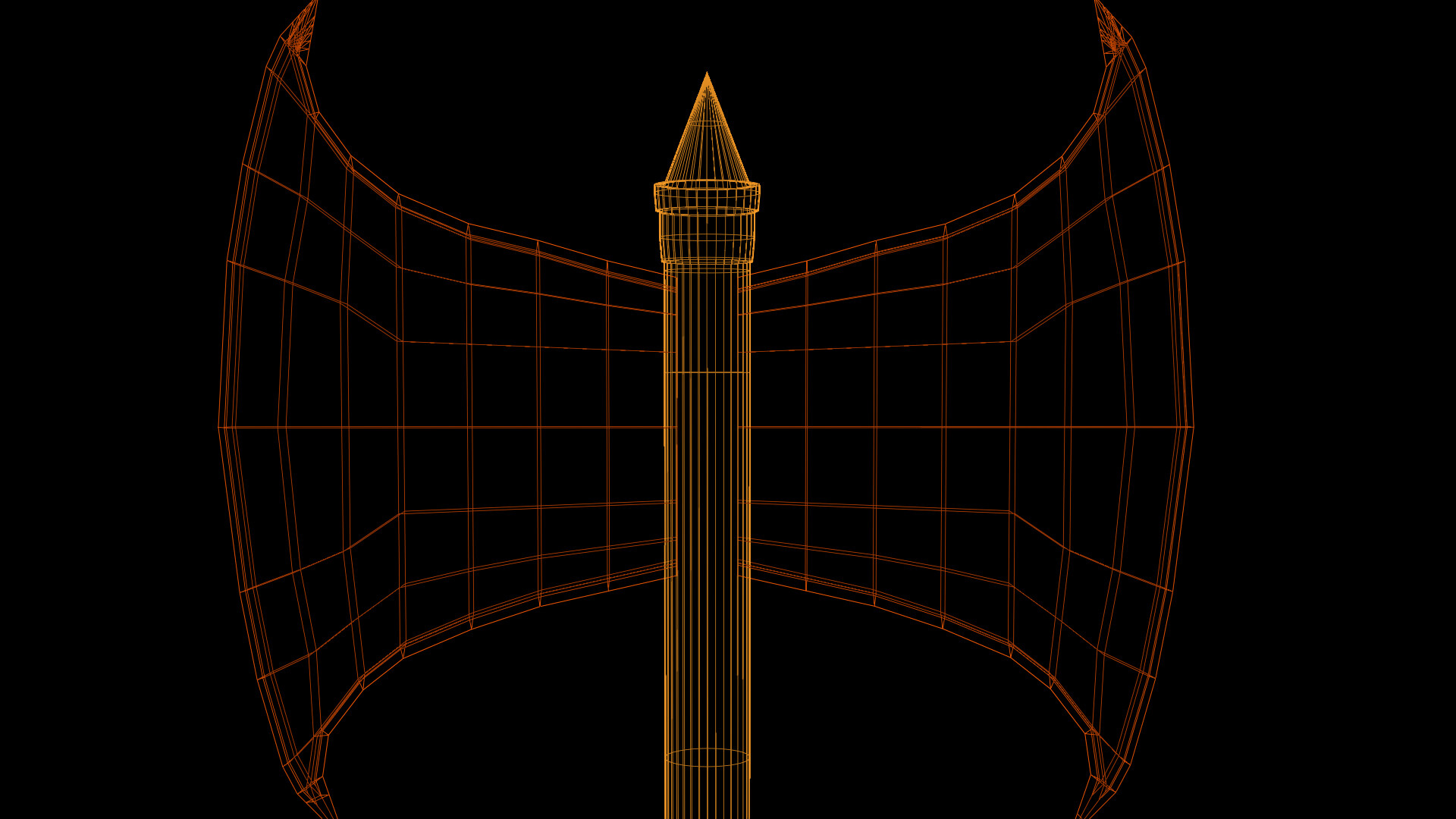 Medieval Double-Edged Axe 3D Model by AleksaT