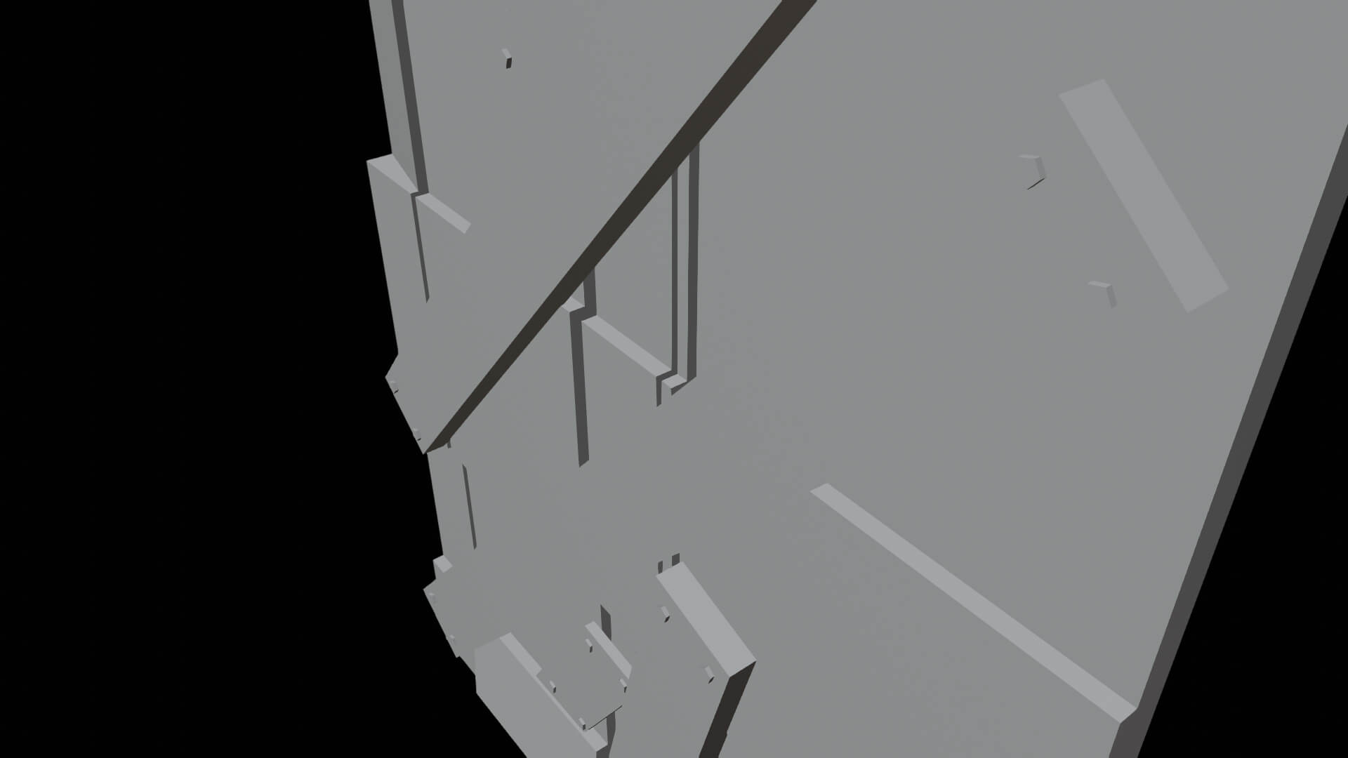 Medieval Wooden Wall - Low Poly 3D Model by AleksaT