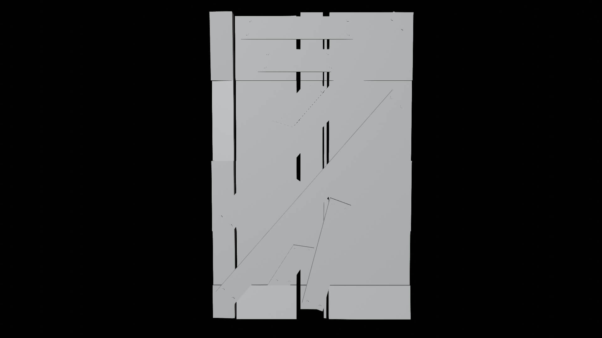 Medieval Wooden Wall - Low Poly 3D Model by AleksaT