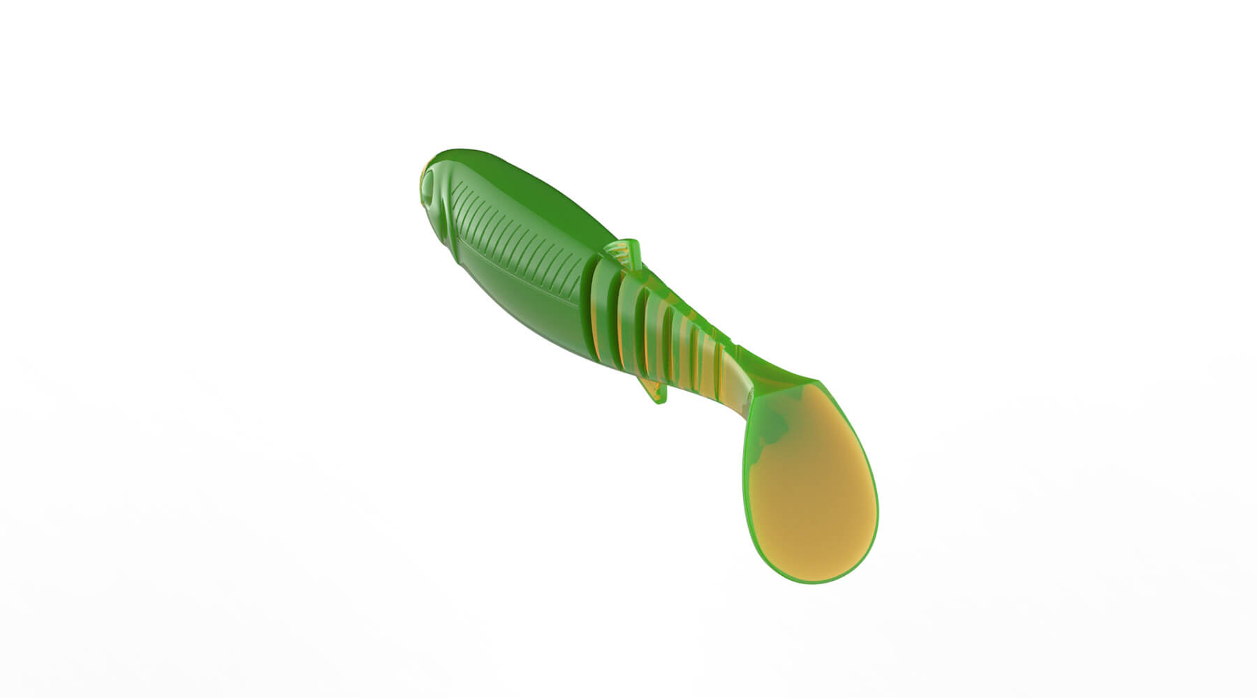 Soft Fishing Lure 100mm (Cannibal Shad Modified Replica) - 3D Model by ...