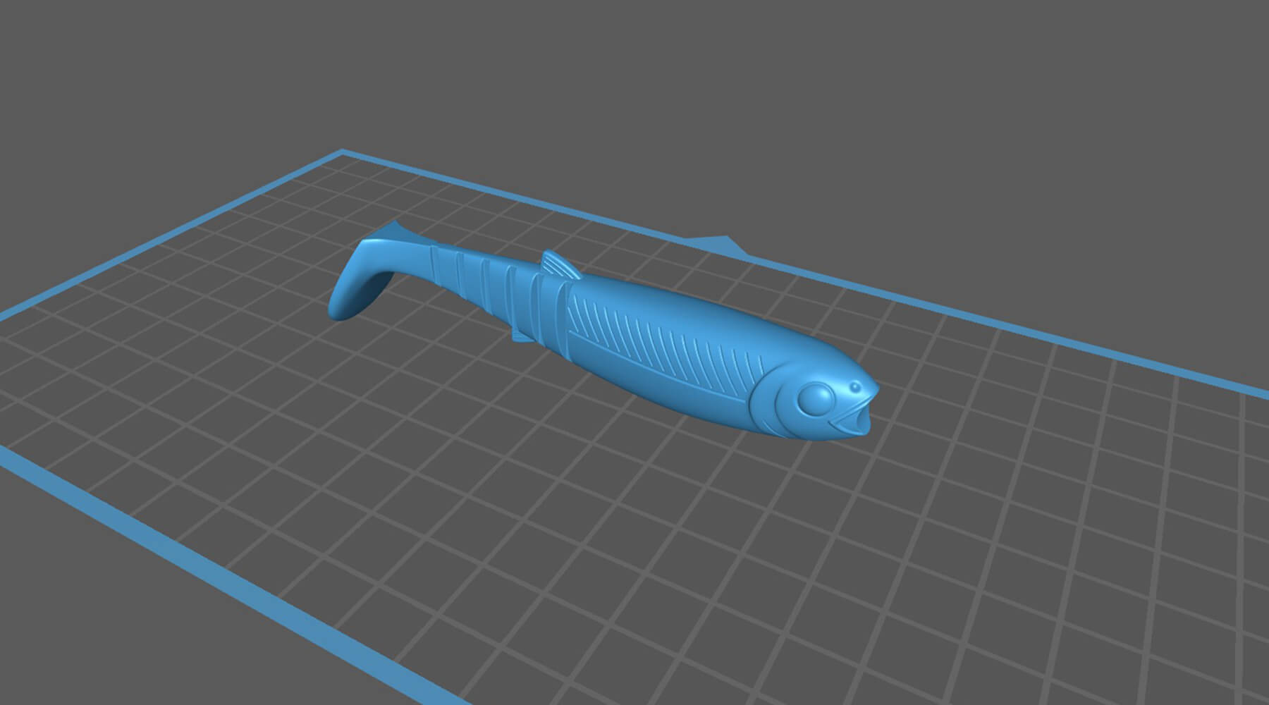 Soft Fishing Lure 100mm (Cannibal Shad Modified Replica) - 3D Model by ...