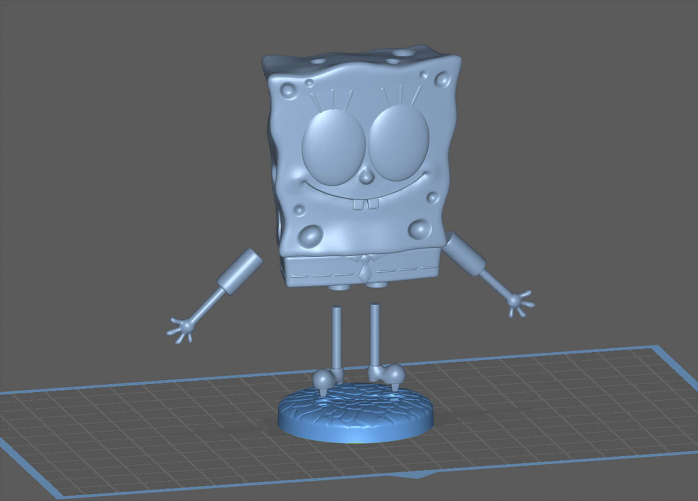 Sponge Bob - Square Pants 3D Print Model by AleksGuly