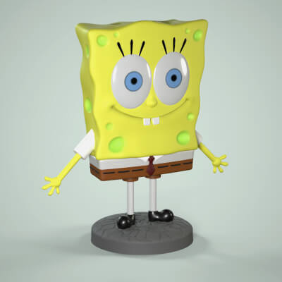 Sponge Bob - Square Pants 3D Model by AleksGuly