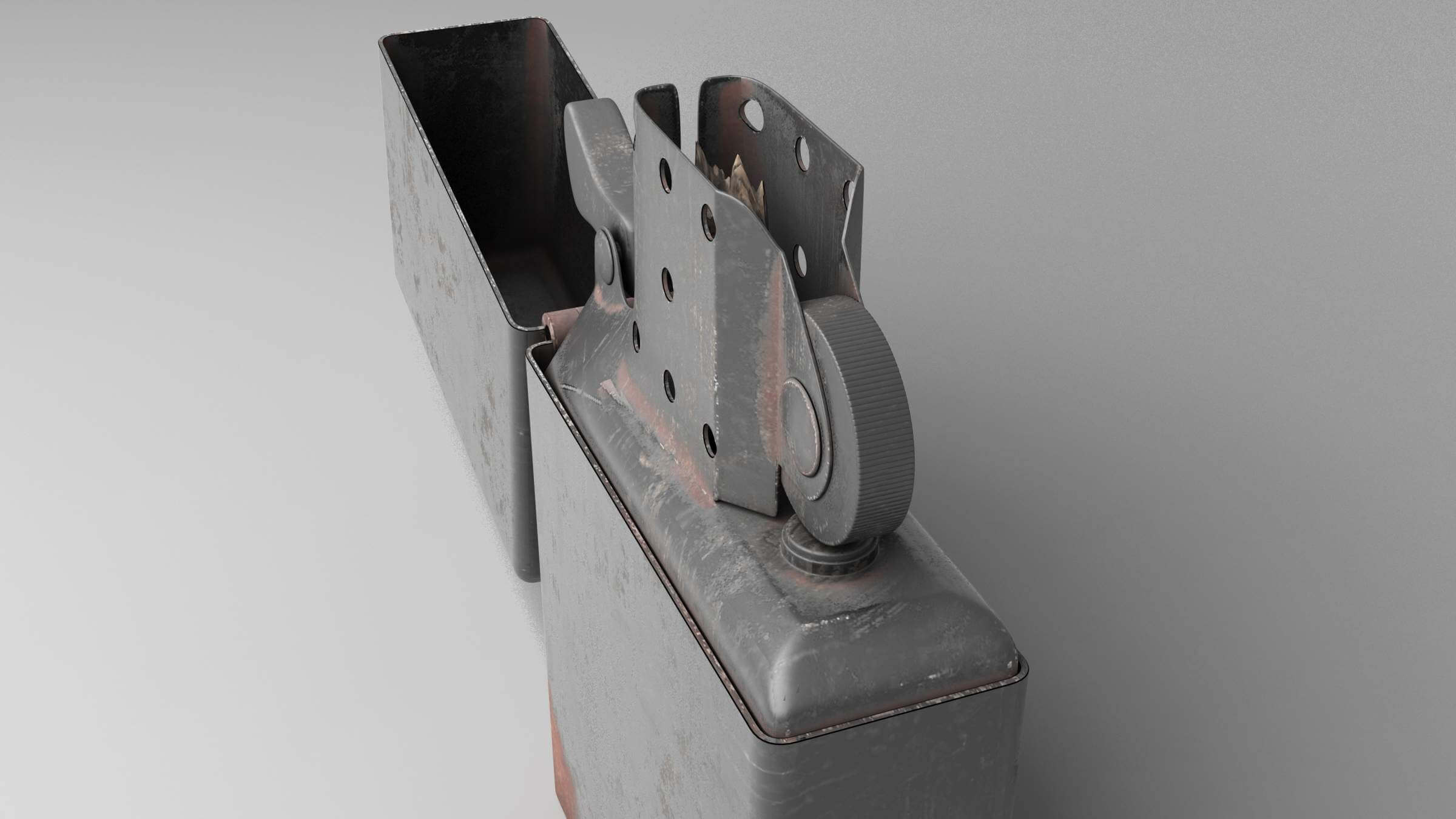 Old Zippo Lighter - 3D Model by alemarzo91