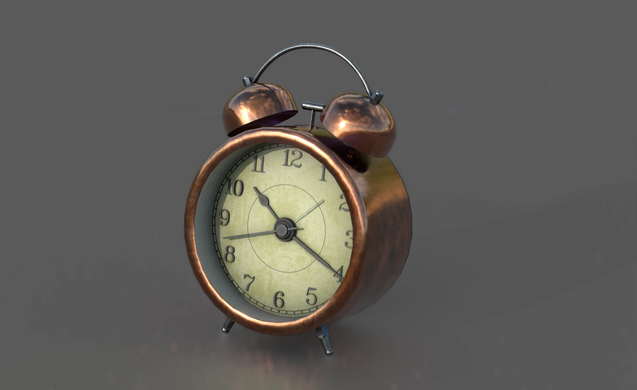 Analog Alarm Clock - 3D Model by alenfsl