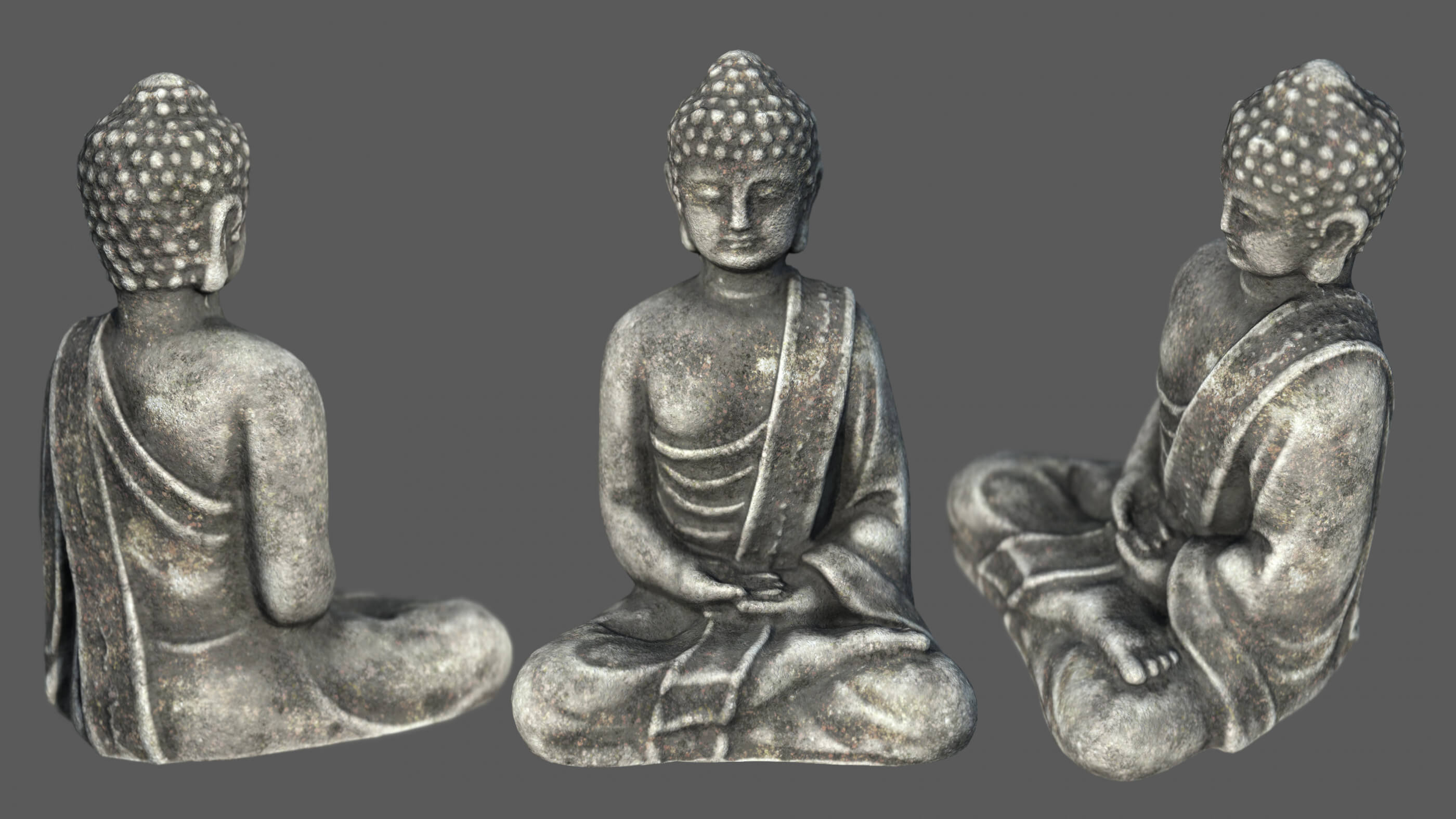 Ancient Budda - 3D Model by alenfsl