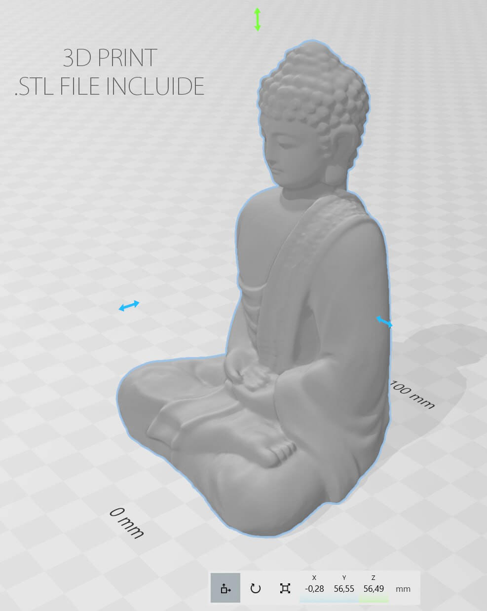 Ancient Budda - 3D Model by alenfsl