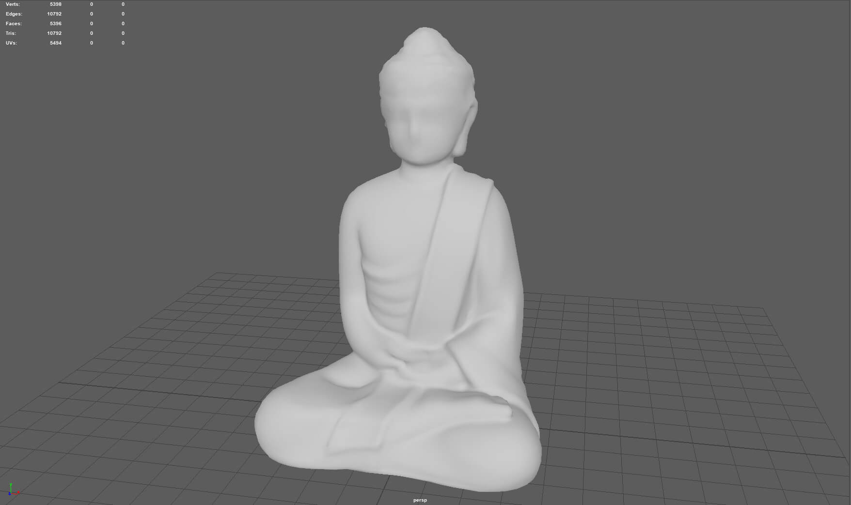 Ancient Budda - 3D Model by alenfsl