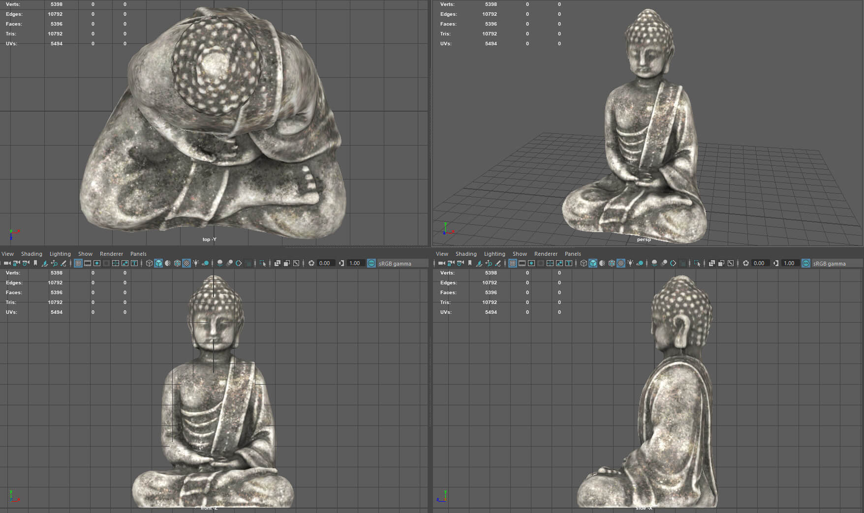 Ancient Budda - 3D Model by alenfsl