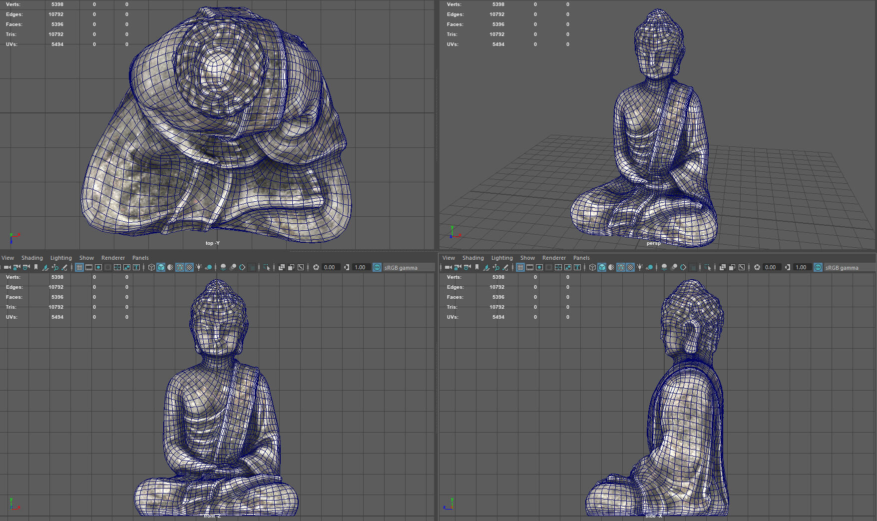 Ancient Budda - 3D Model by alenfsl