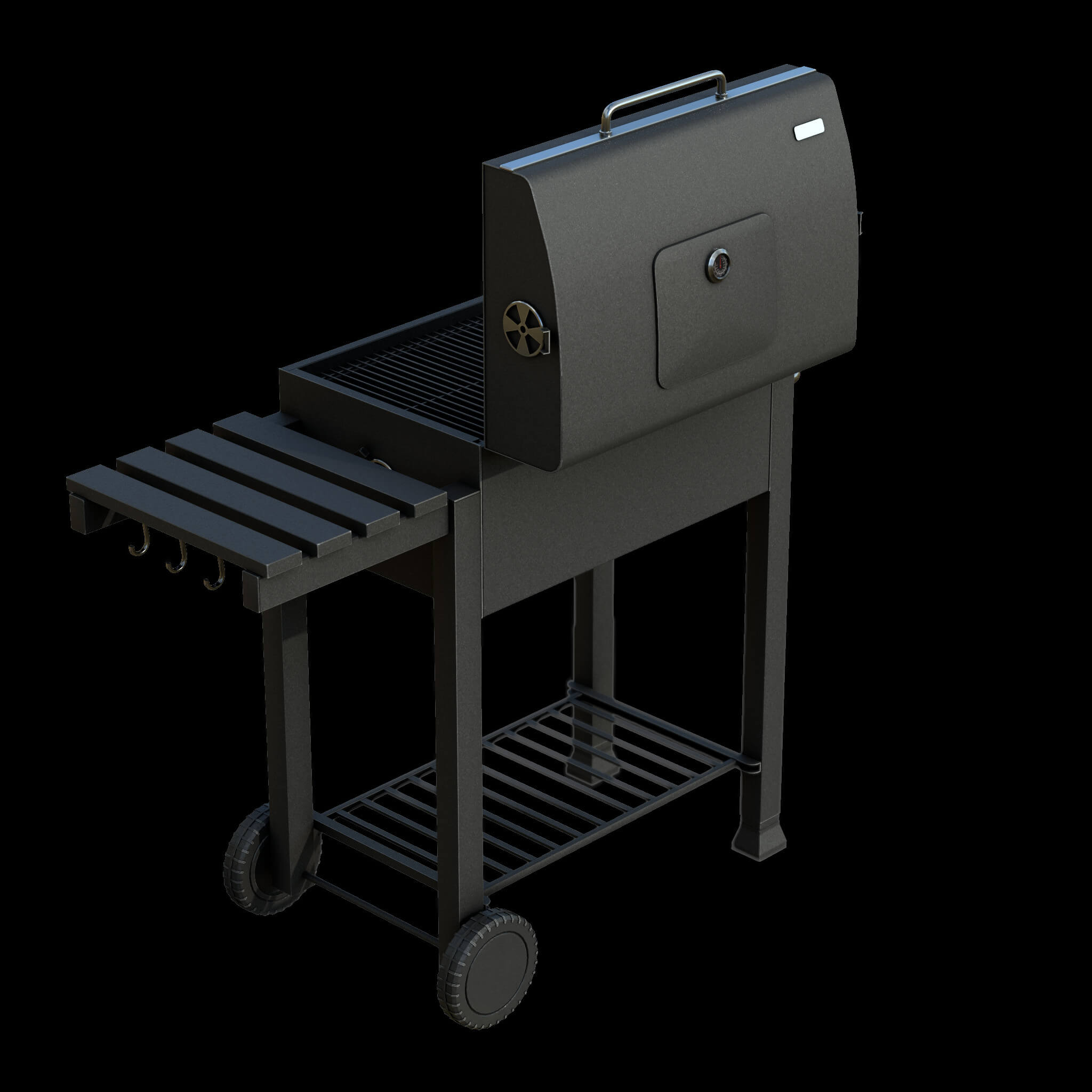 Professional Charcoal Barbecue - 3D Model by alenfsl