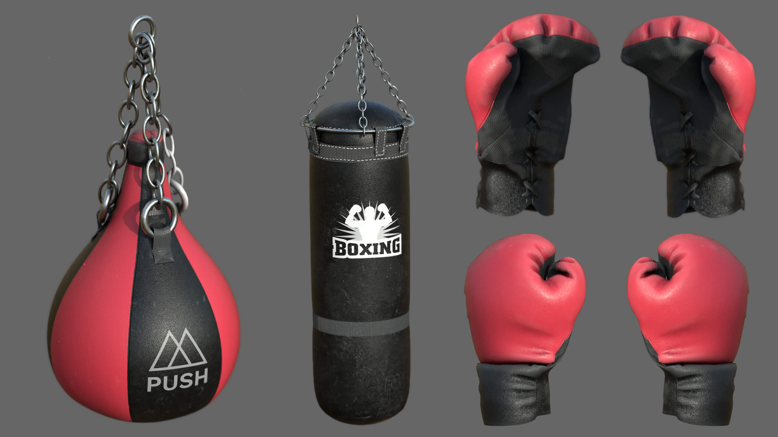 Boxing Equipment - 3D Model by alenfsl