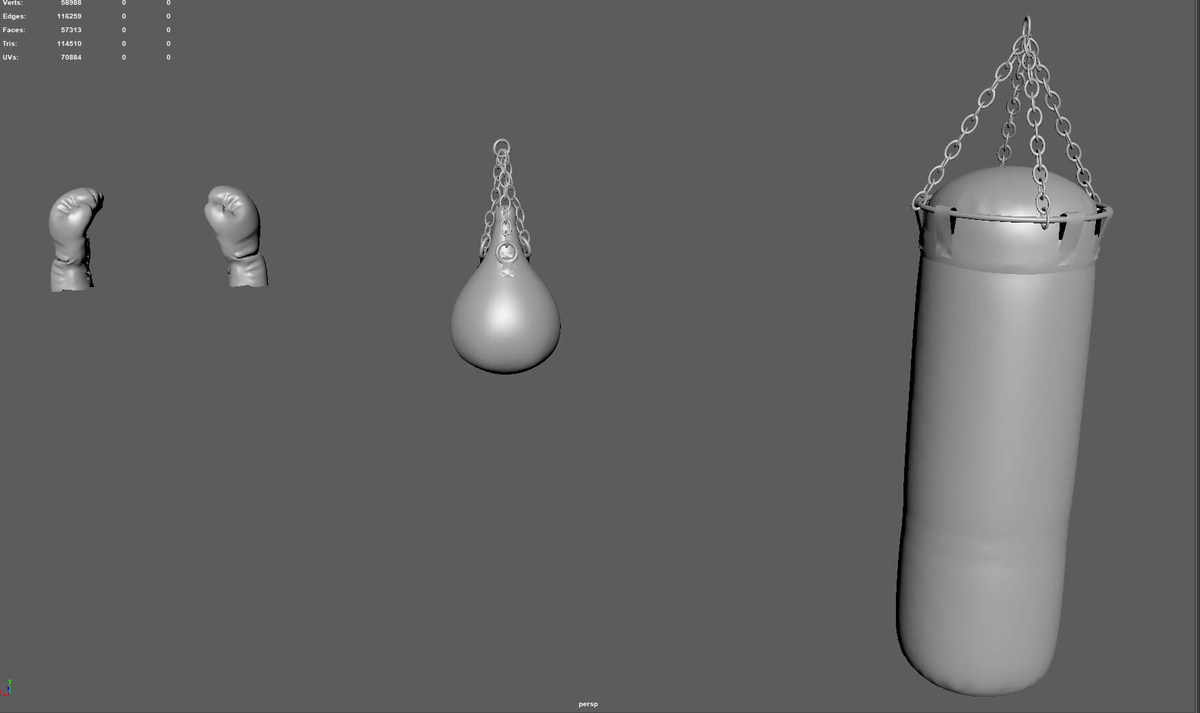 Boxing Equipment - 3D Model by alenfsl