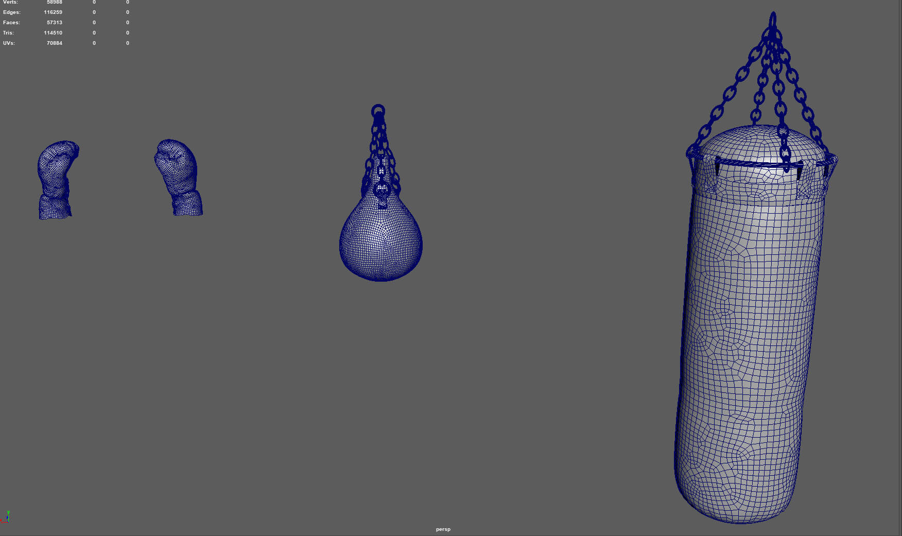 Boxing Equipment - 3D Model by alenfsl