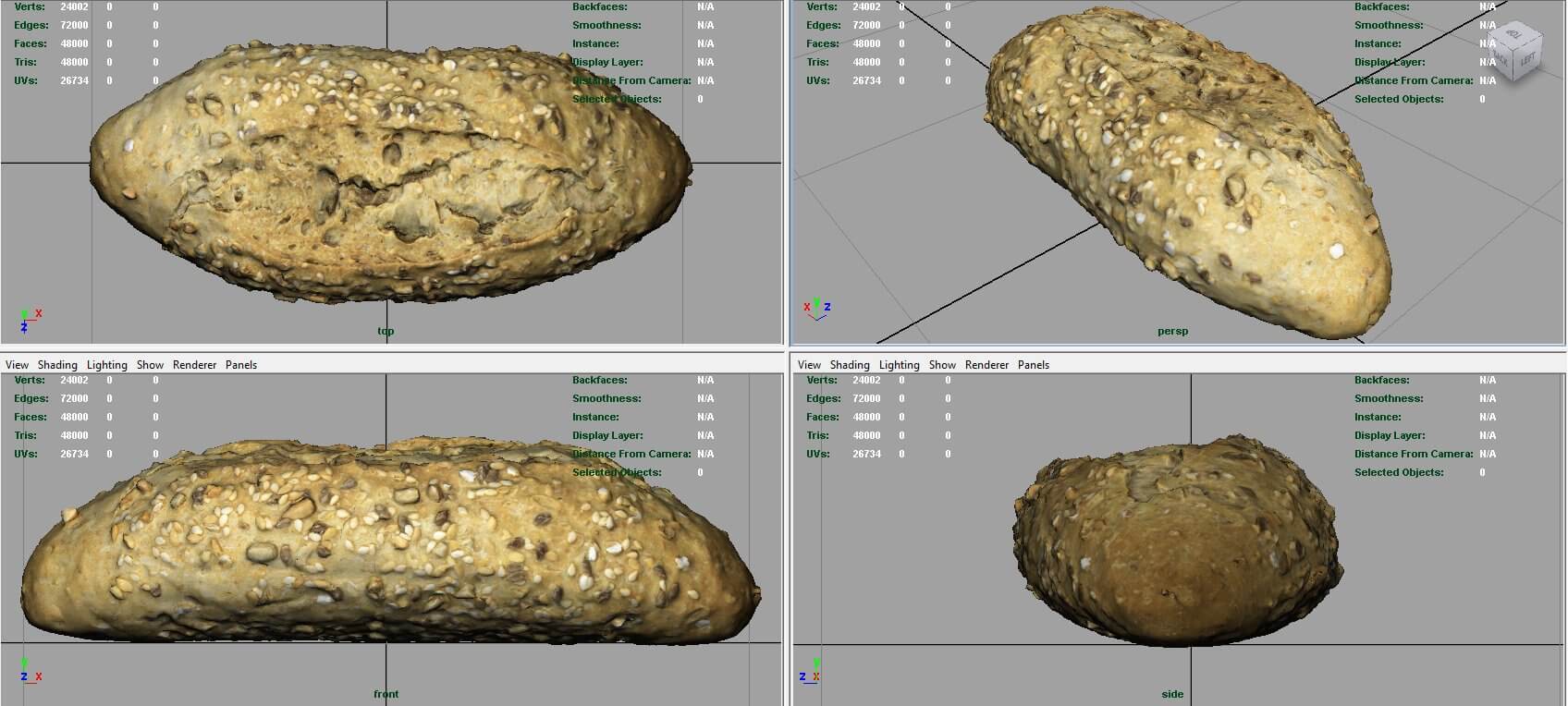 Bread - 3D Model by alenfsl