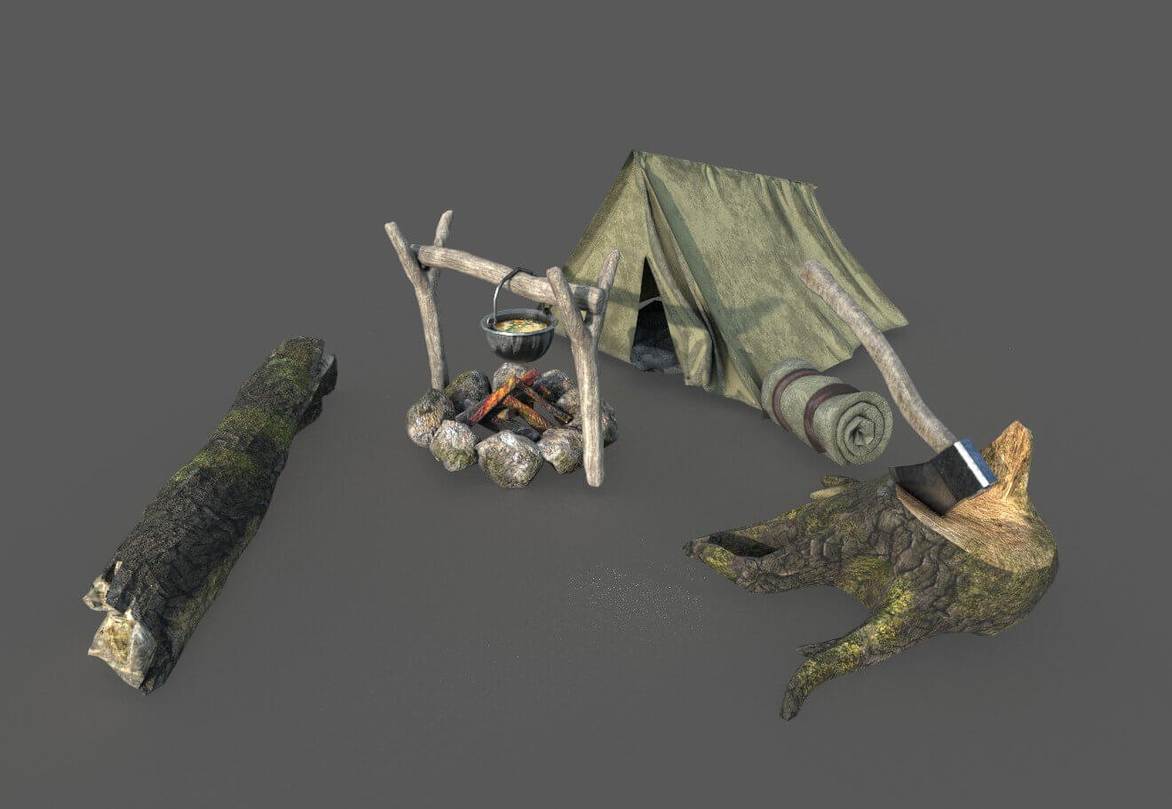 Camping - 3D Model by alenfsl