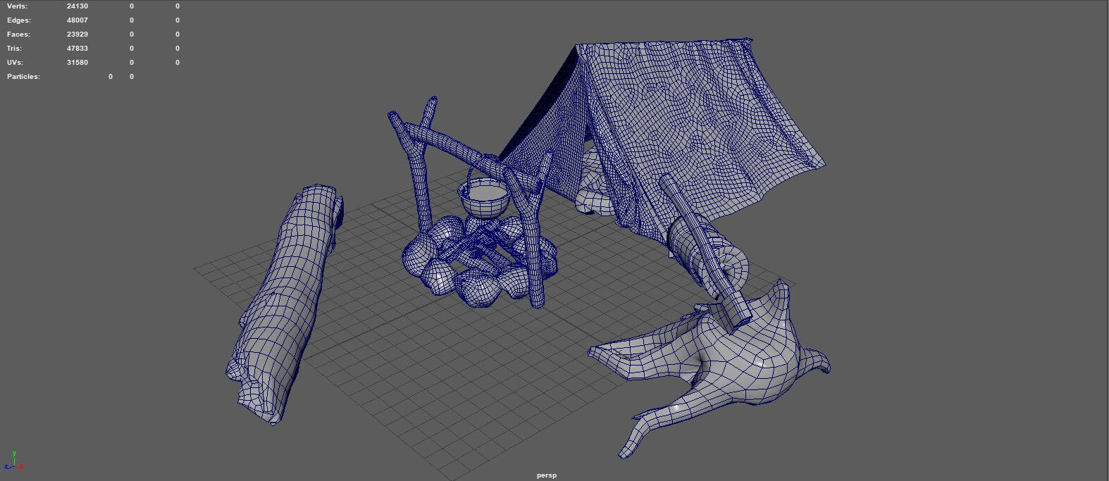 Camping - 3D Model by alenfsl