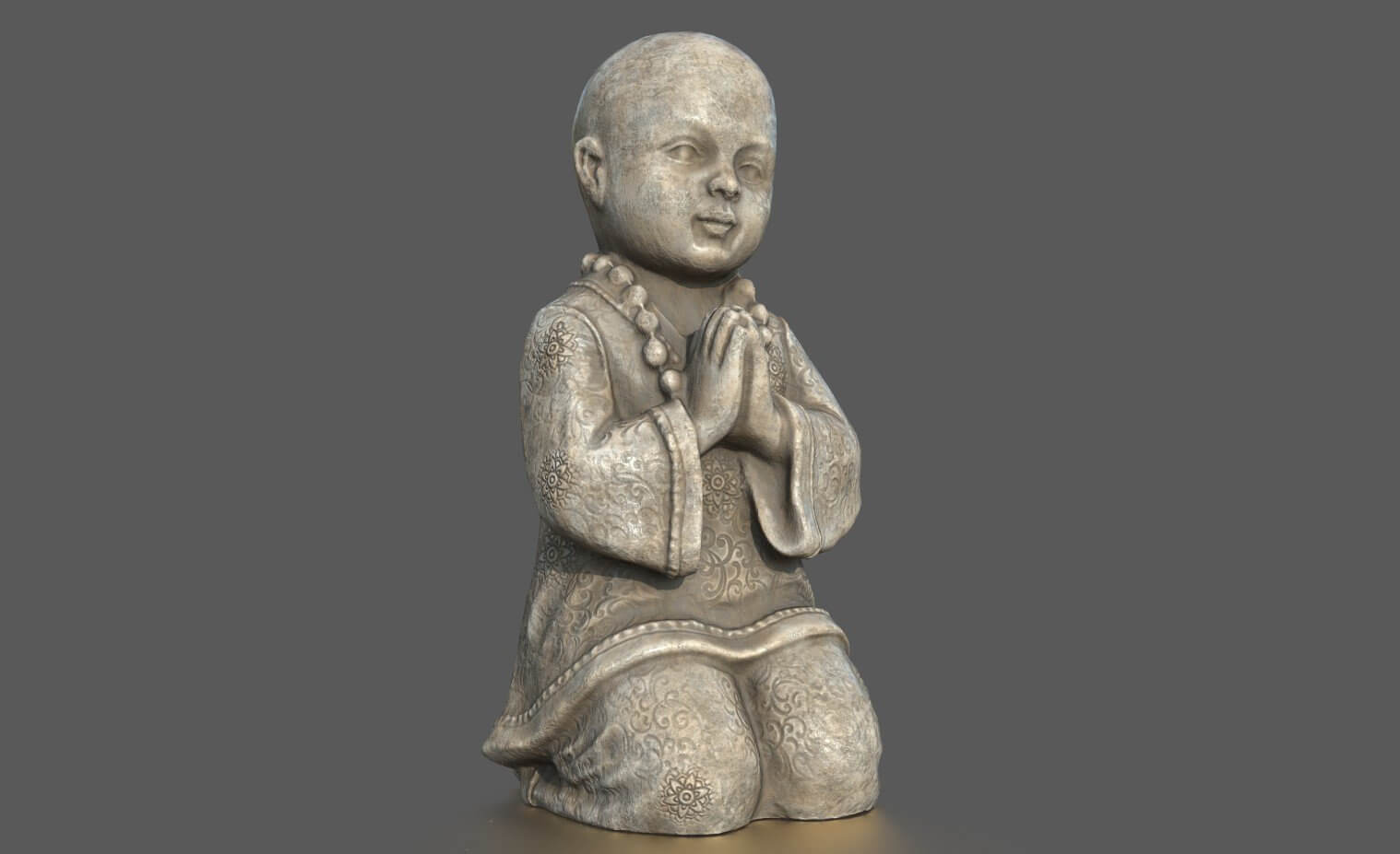 Child Buddha Statue - 3D Model by alenfsl