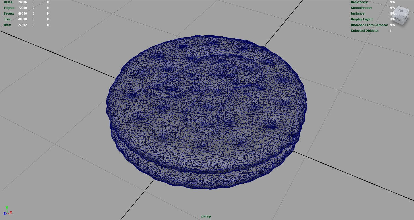 Chocolate Biscuit - 3D Model by alenfsl