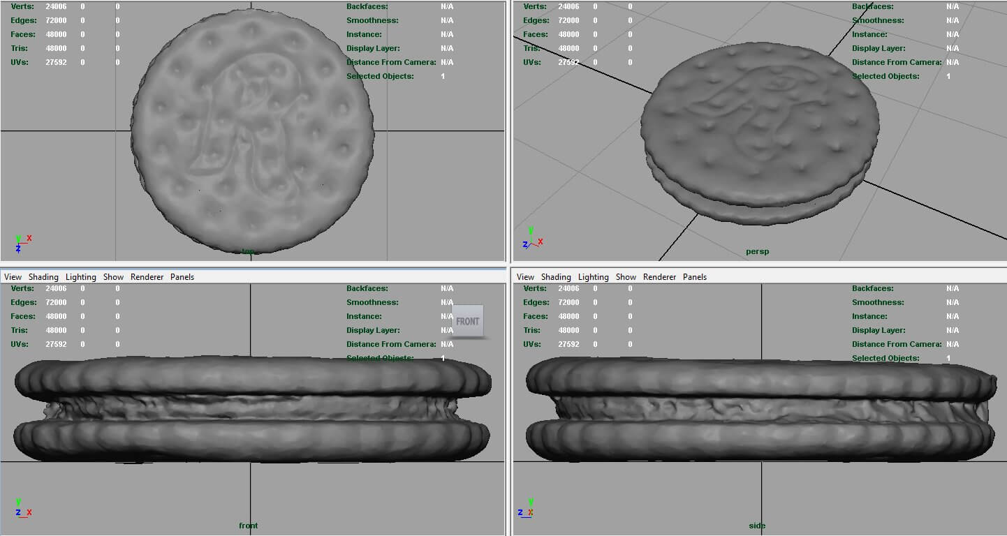 Chocolate Biscuit - 3D Model by alenfsl