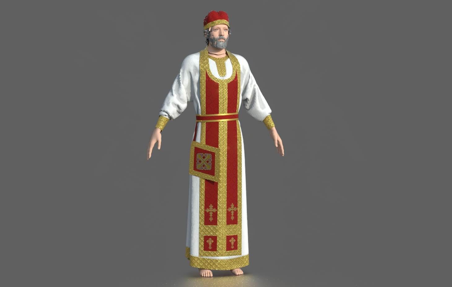 Church Priest Clothing - 3D Model by alenfsl