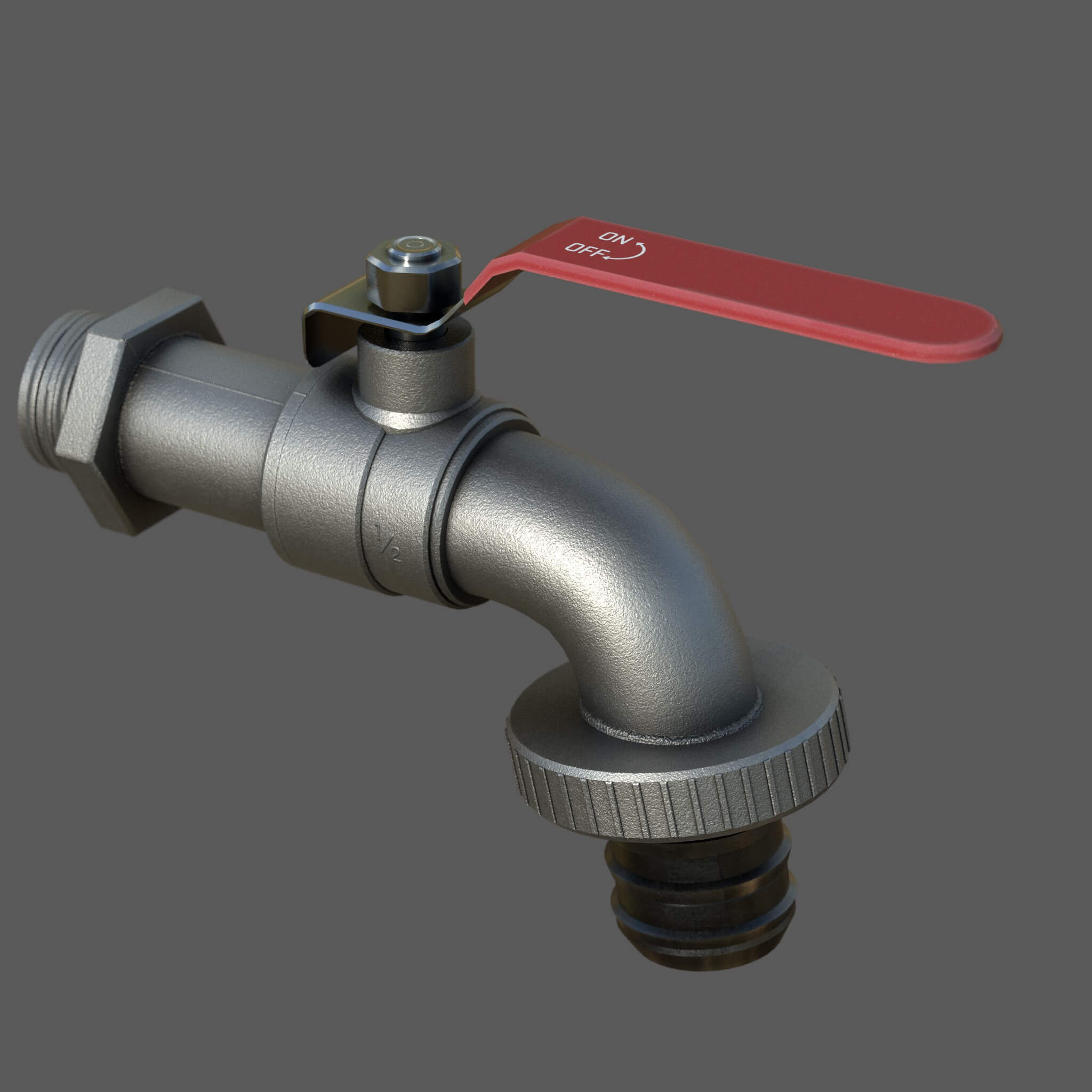 Garden Faucet - 3D Model by alenfsl