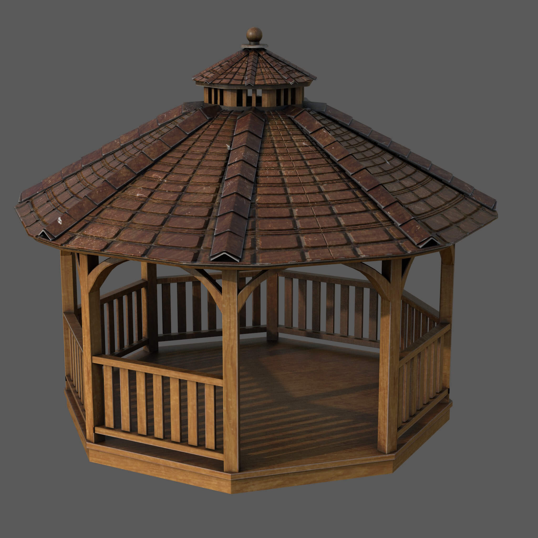 Garden Gazebo 2 - 3D Model by alenfsl