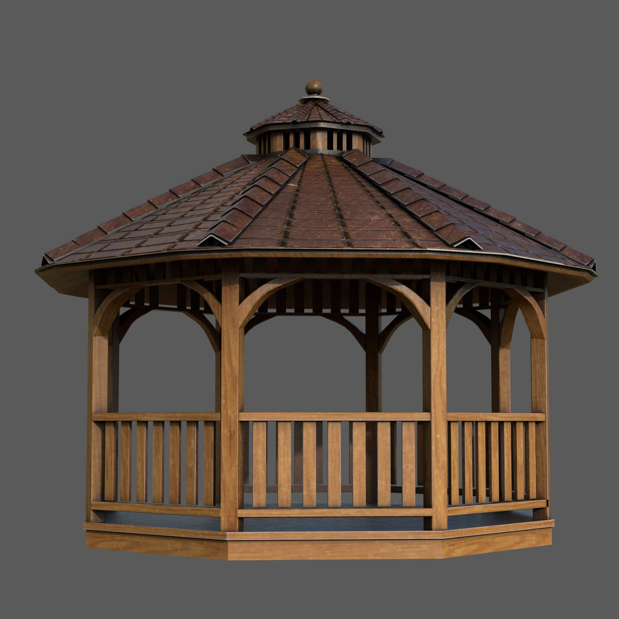 Garden Gazebo 2 - 3D Model by alenfsl